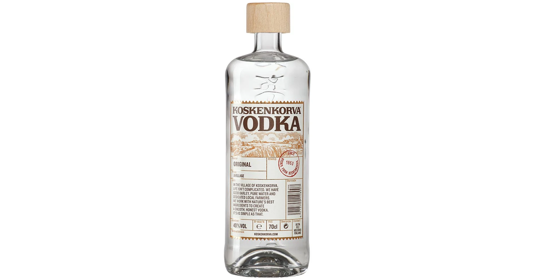 Koskenkorva vodka DRS (0,7L / 40%) - Tiszta - GoodSpirit.hu