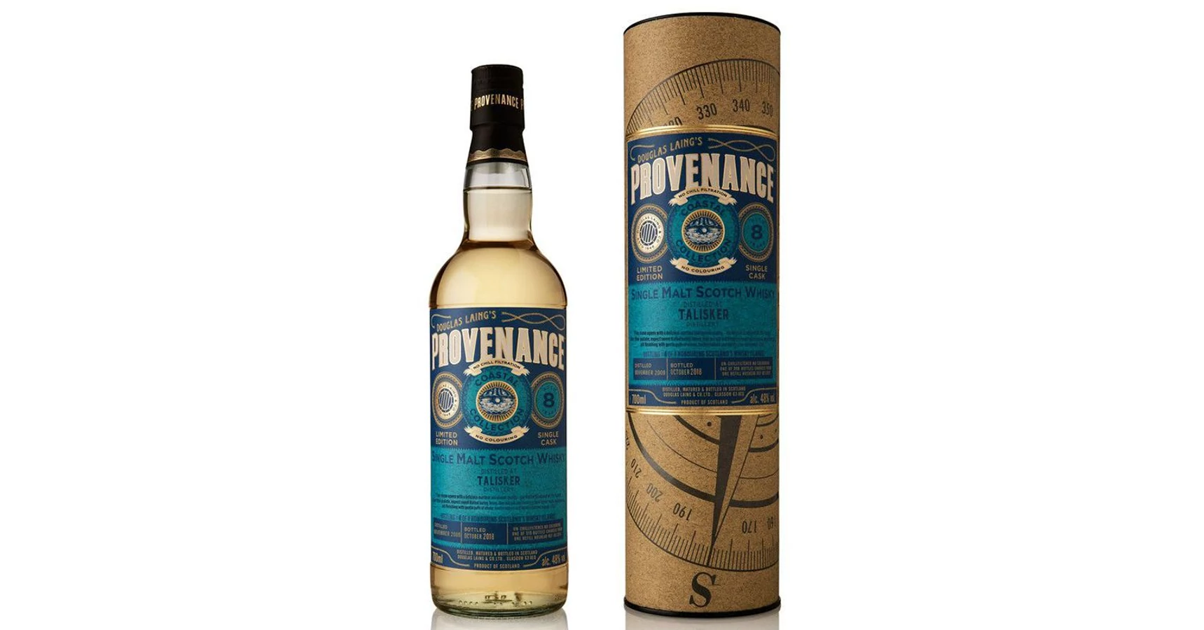 Talisker 8 éves Provenance Coastal Collection whisky (0,7L / 48% ...